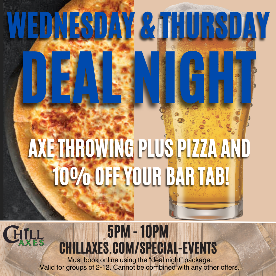 Special Events at Chill Axes | Axe & Hatchet Throwing in Maryland